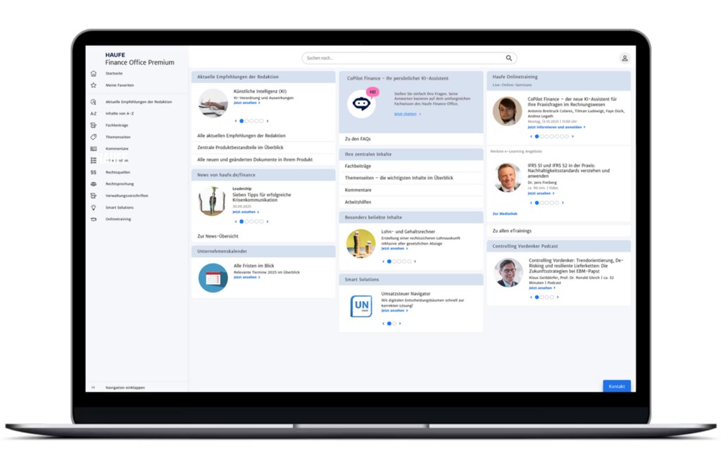 Haufe Finance Office Premium: Datenbank | Haufe Shop
